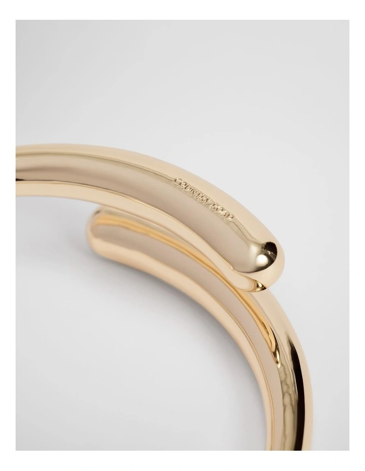 Country Road Tapered Bangle in Gold | MYER