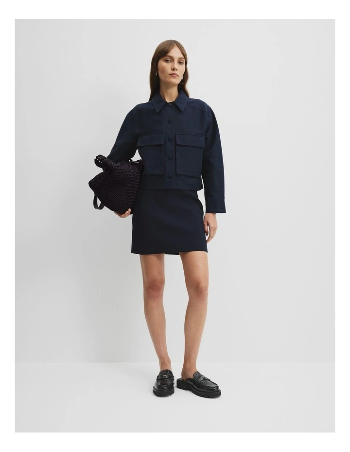 Country Road Snap Button Jacket in Navy | MYER