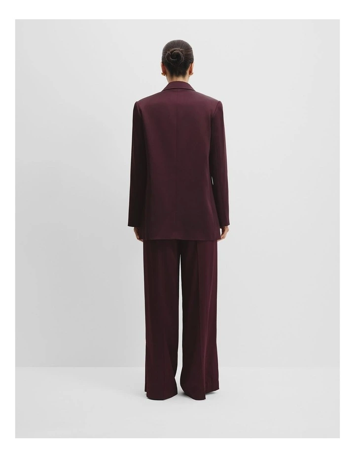 Country Road Satin Tux Blazer in Bordeaux | MYER