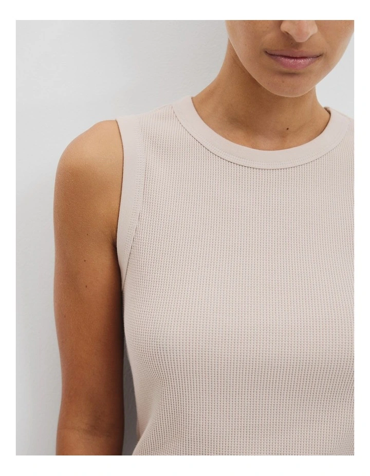 Country Road Australian Cotton Waffle Tank in Sandshell | MYER