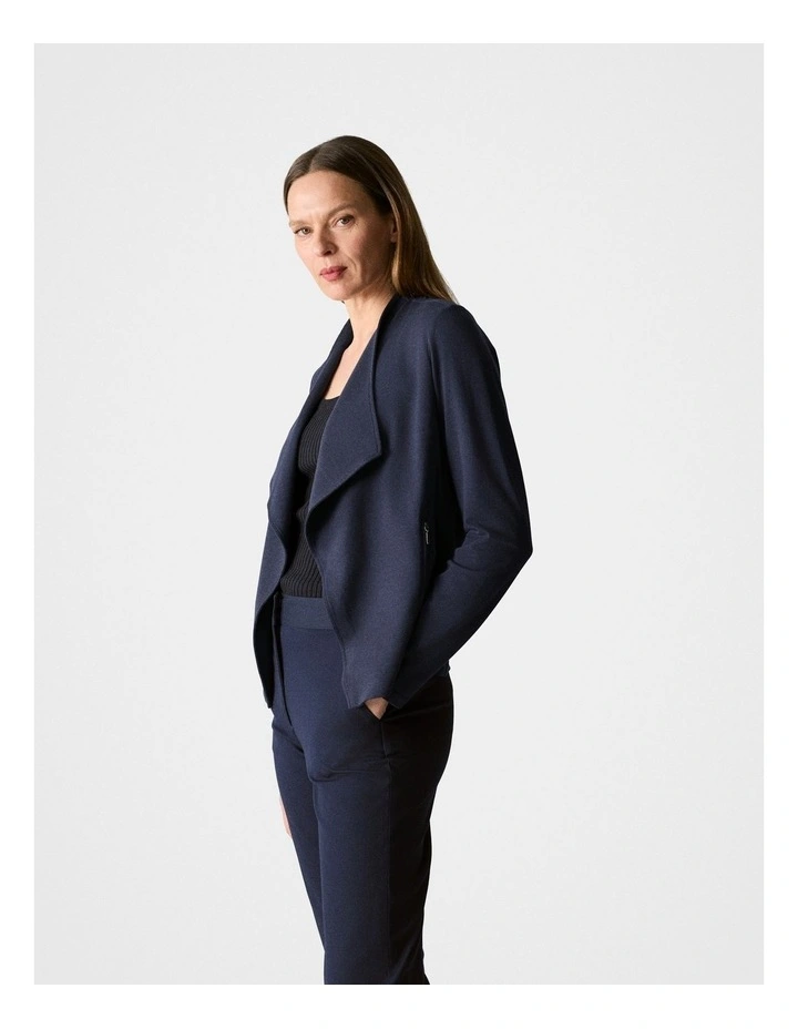 Trenery Bamboo Viscose Jacket in Night Sky | MYER