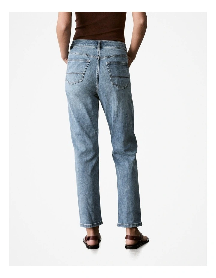 Trenery Australian Cotton Blend Boyfriend Jeans in Vintage Wash Denim ...
