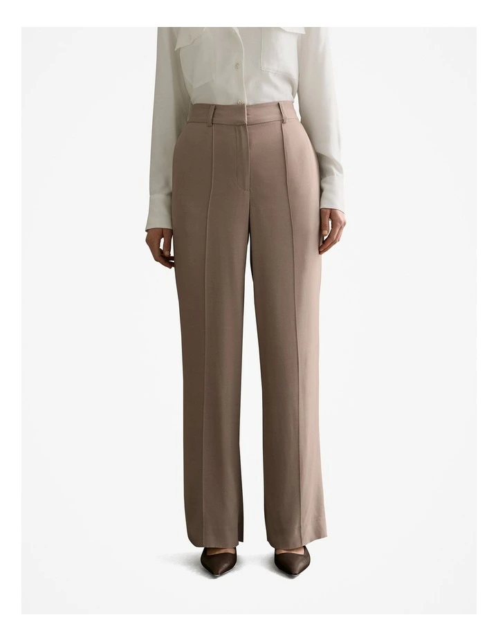 Trenery Pintuck Detail Wide Leg Pant In Cinder | MYER