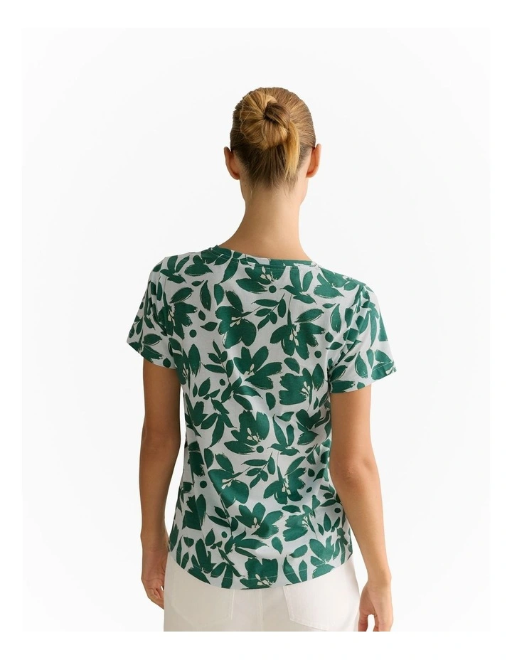 Trenery Bellflower Australian Cotton T-shirt in Powder Blue | MYER