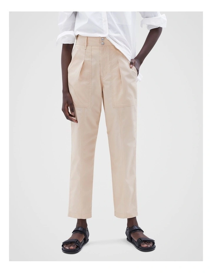 Unison High Rise Utility Pant in Hazelnut | MYER