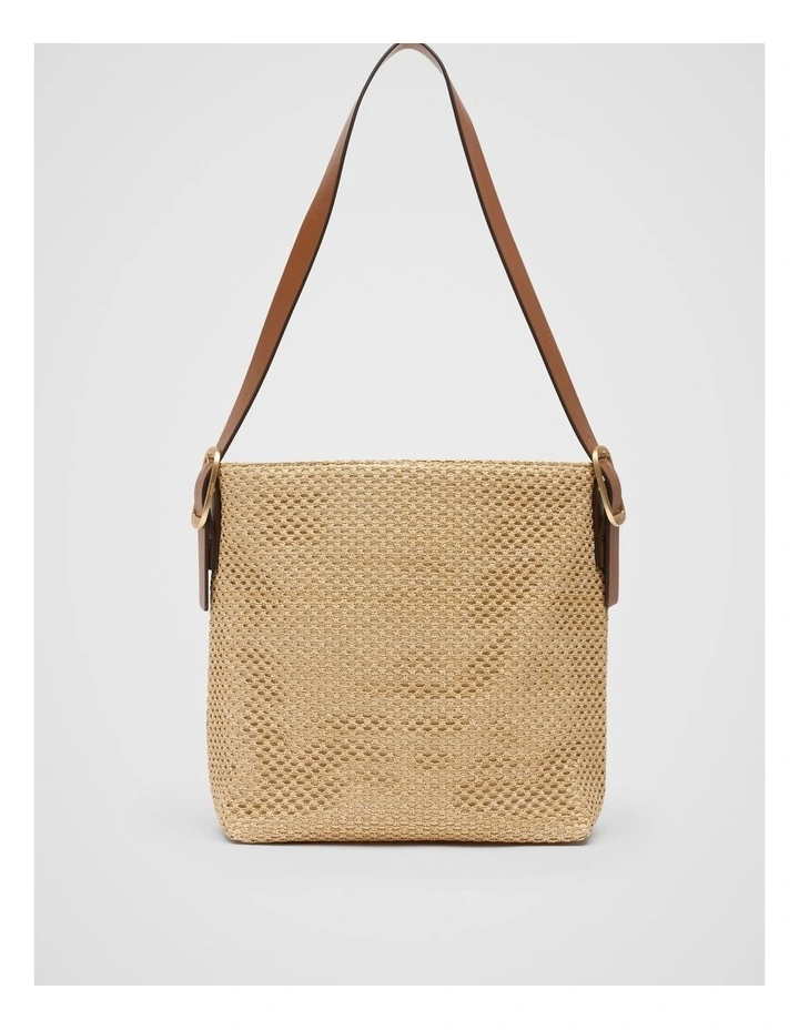 Unison Evie Textured Tote Bag in Brown | MYER