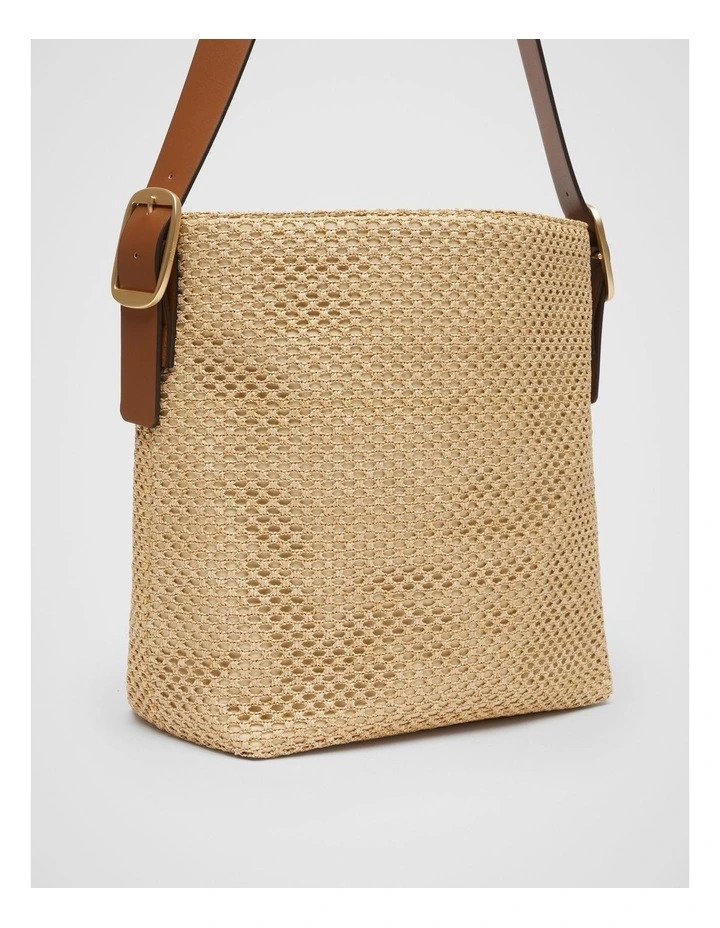 Unison Evie Textured Tote Bag in Brown | MYER