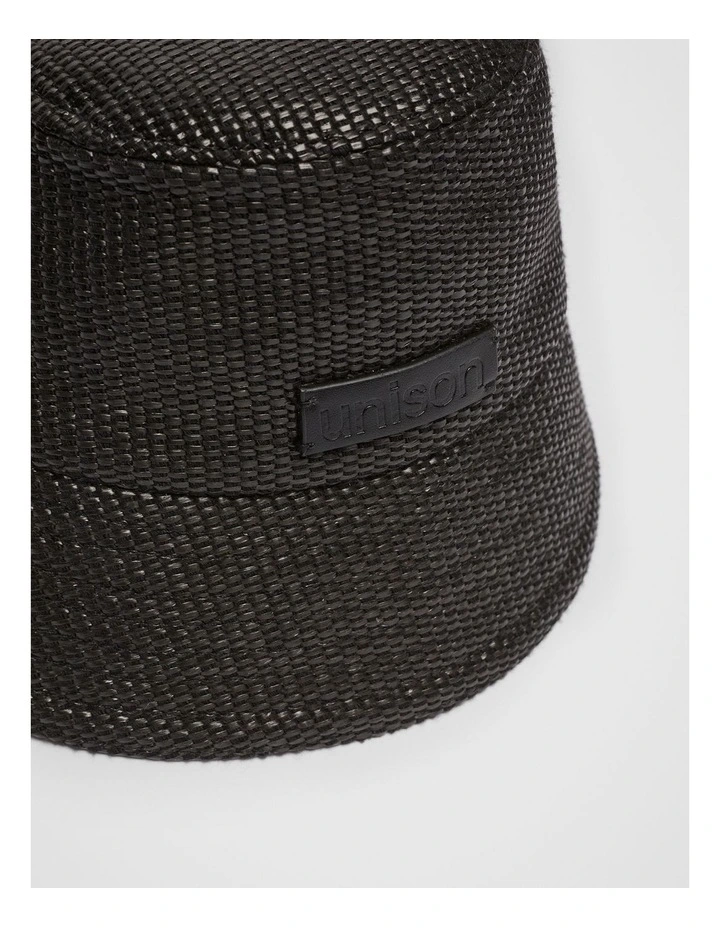 Unison Textured Bucket Hat in Black | MYER