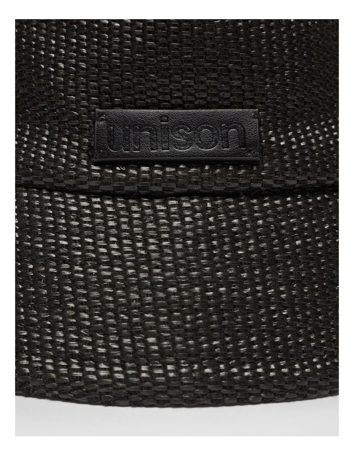 Unison Textured Bucket Hat in Black | MYER
