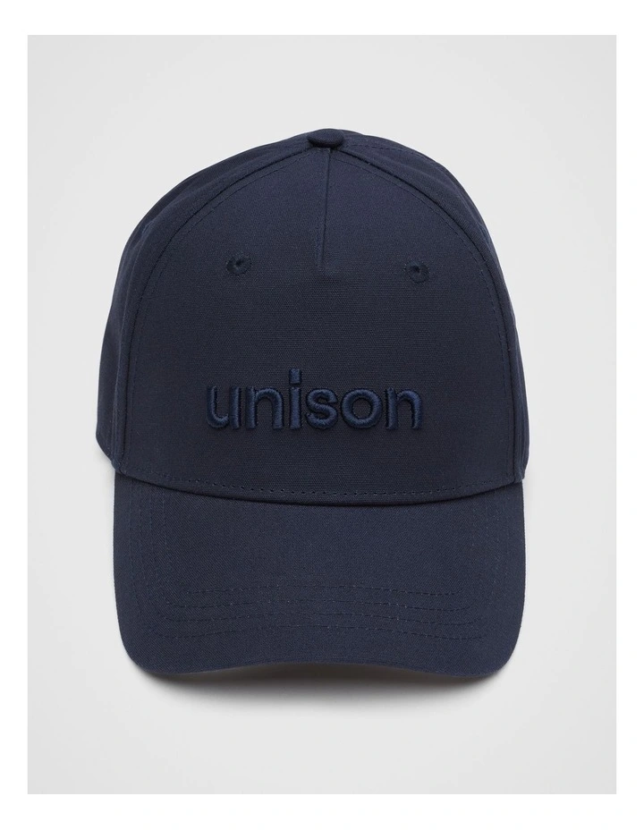 Unison Logo Baseball Cap In Navy | MYER