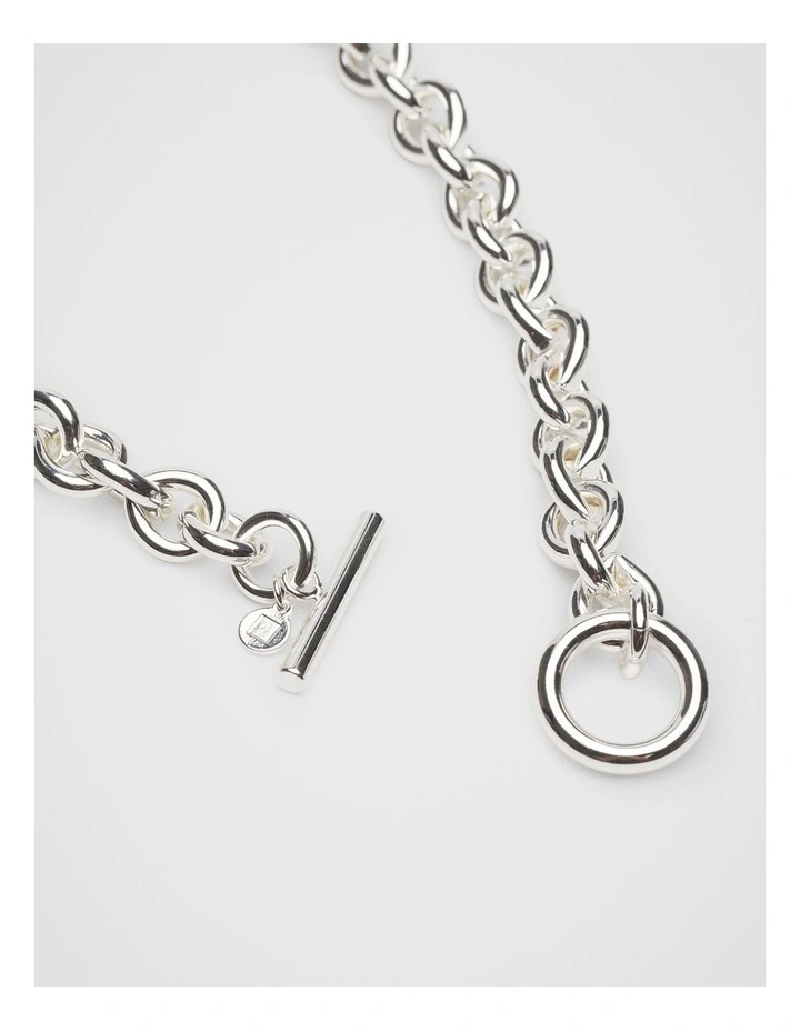 Unison Multi Link Necklace in Silver | MYER