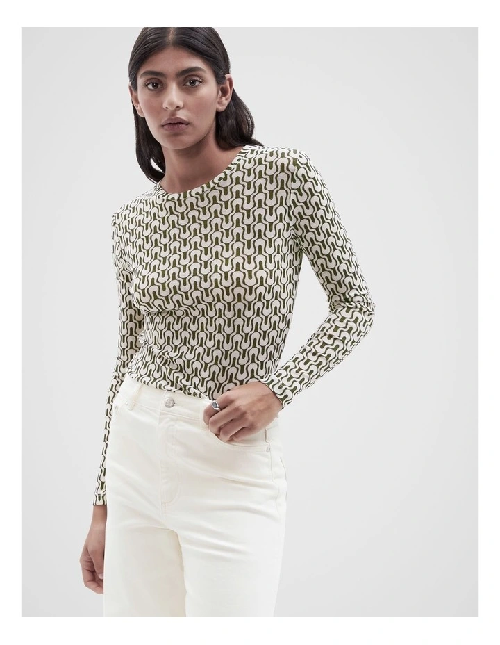 Unison Geo Print Top in Multi | MYER