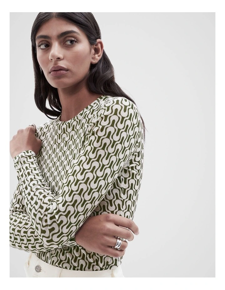 Unison Geo Print Top in Multi | MYER