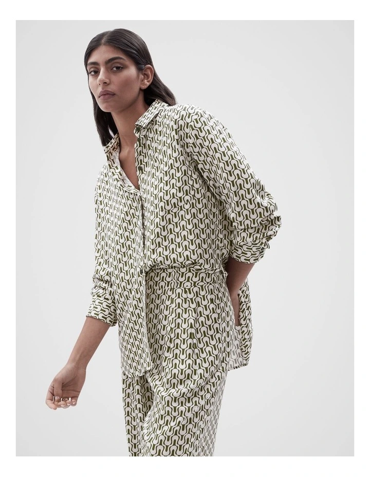 Unison Relaxed Shirt in Geo Print | MYER