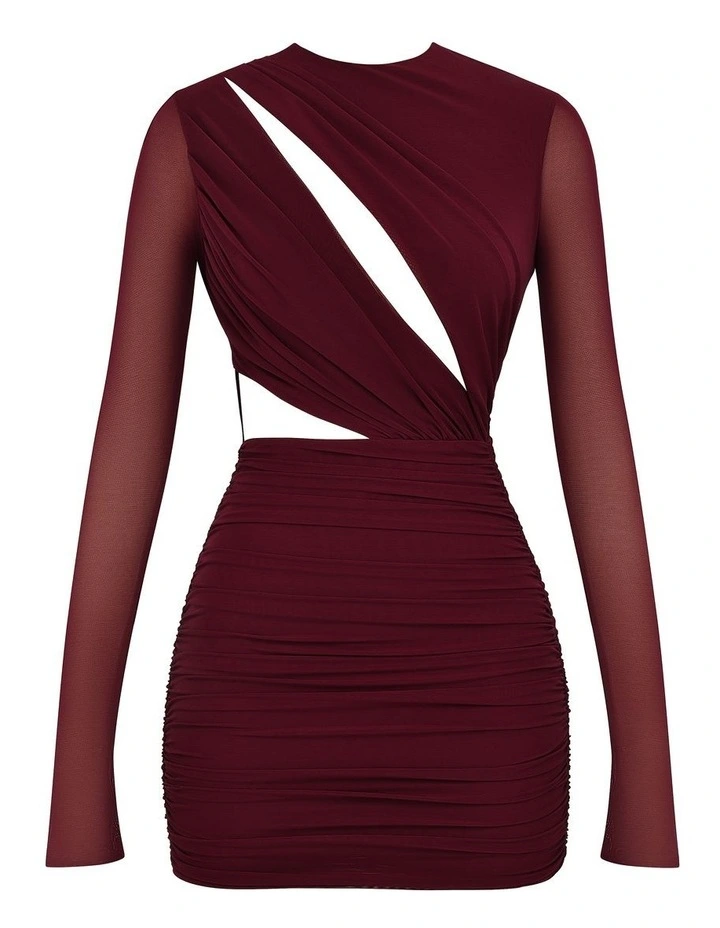 House Of Cb Lucinda Cutout Mini Dress In Mulberry Myer