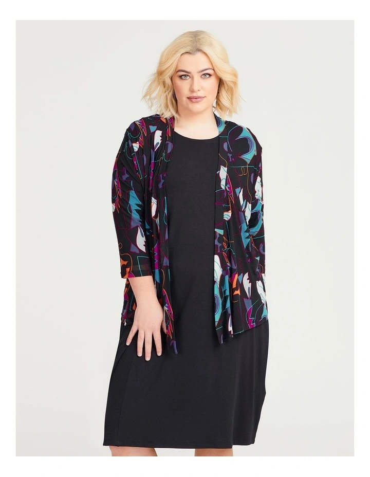Taking Shape Mesh Abstract Cardigan in Print | MYER