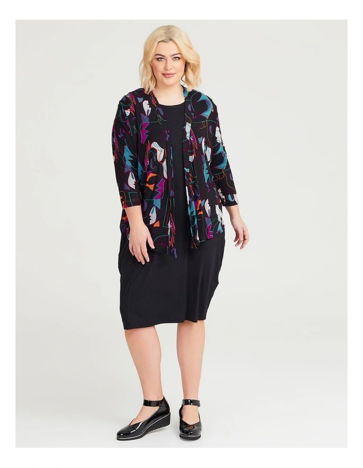 Taking Shape Mesh Abstract Cardigan in Print | MYER