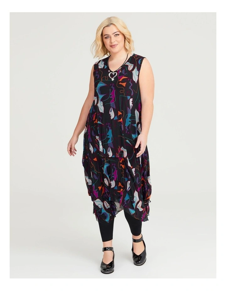 Taking Shape Mesh Abstract Dress in Print | MYER