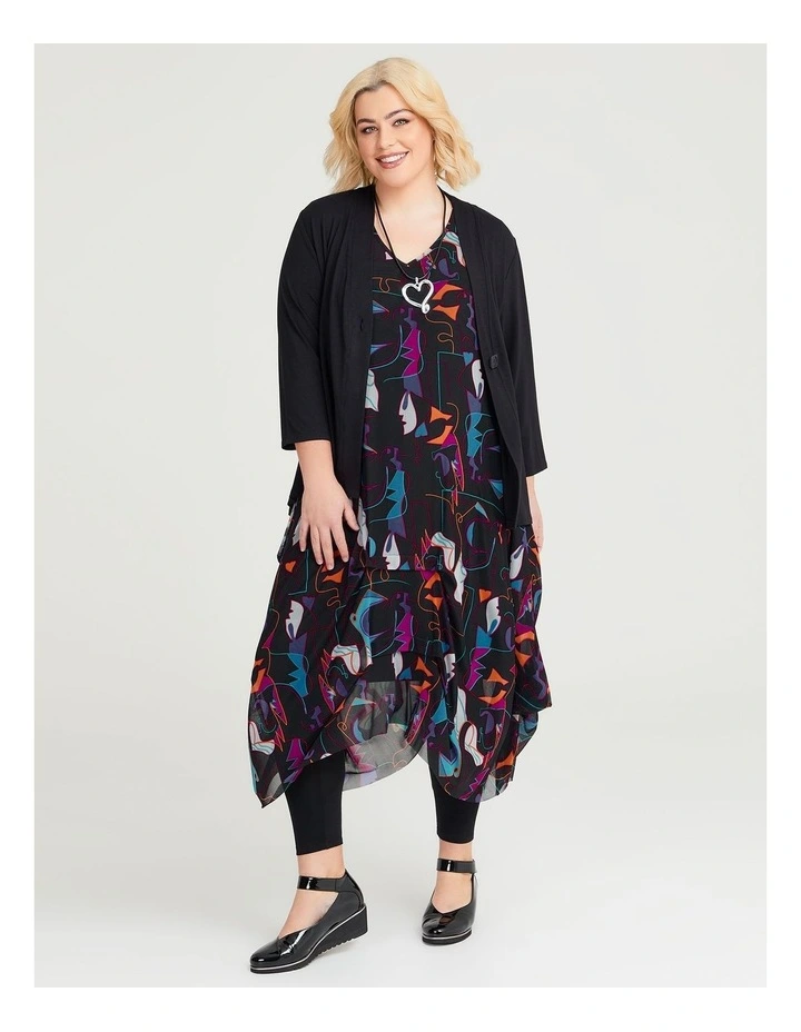 Taking Shape Mesh Abstract Dress in Print | MYER