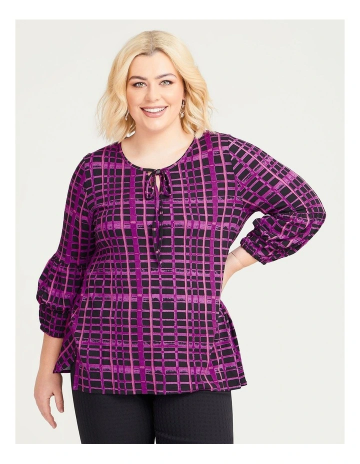 Taking Shape Natural Haze Top in Purple | MYER