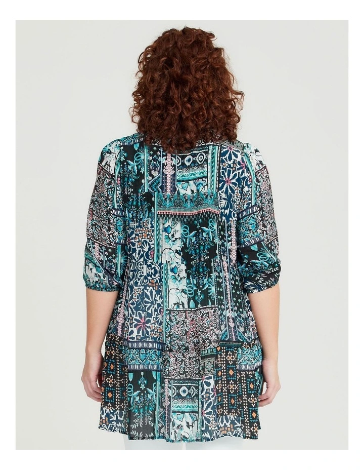 Taking Shape Natural Moroccan Tile Tunic in Print | MYER