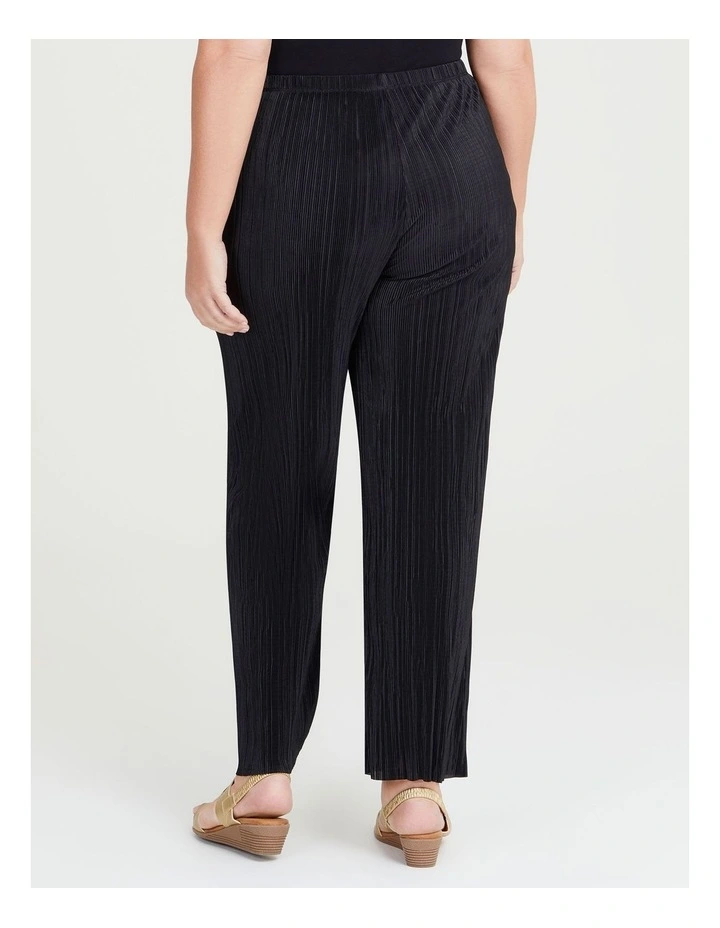 Taking Shape Pretty Pleat Long Pant in Black | MYER
