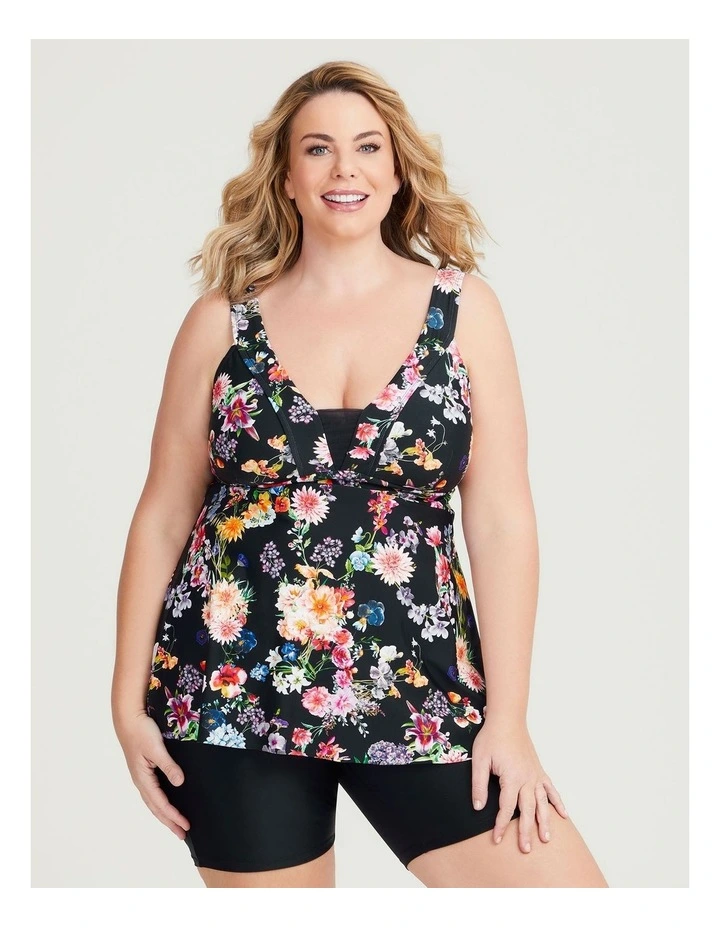 Taking Shape Dark Floral Tankini in Print | MYER