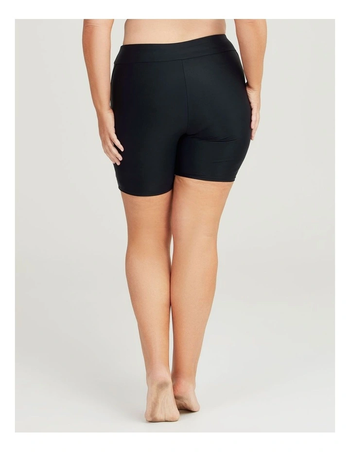 Taking Shape Mesh Detail Swim Short in Black | MYER