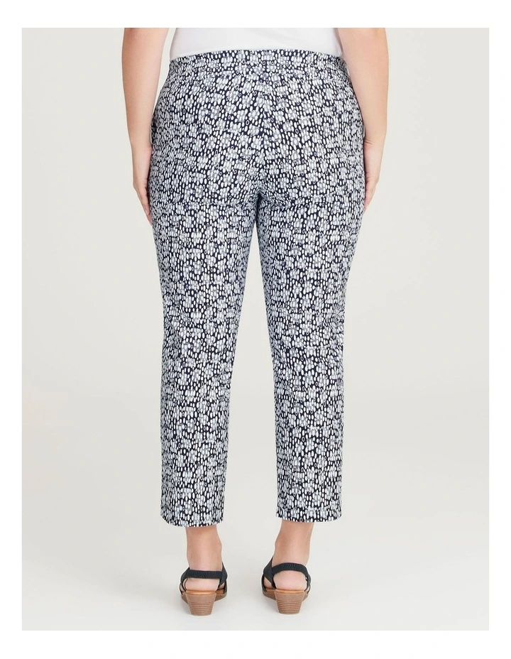 Taking Shape Natural Blue Pant in Print | MYER