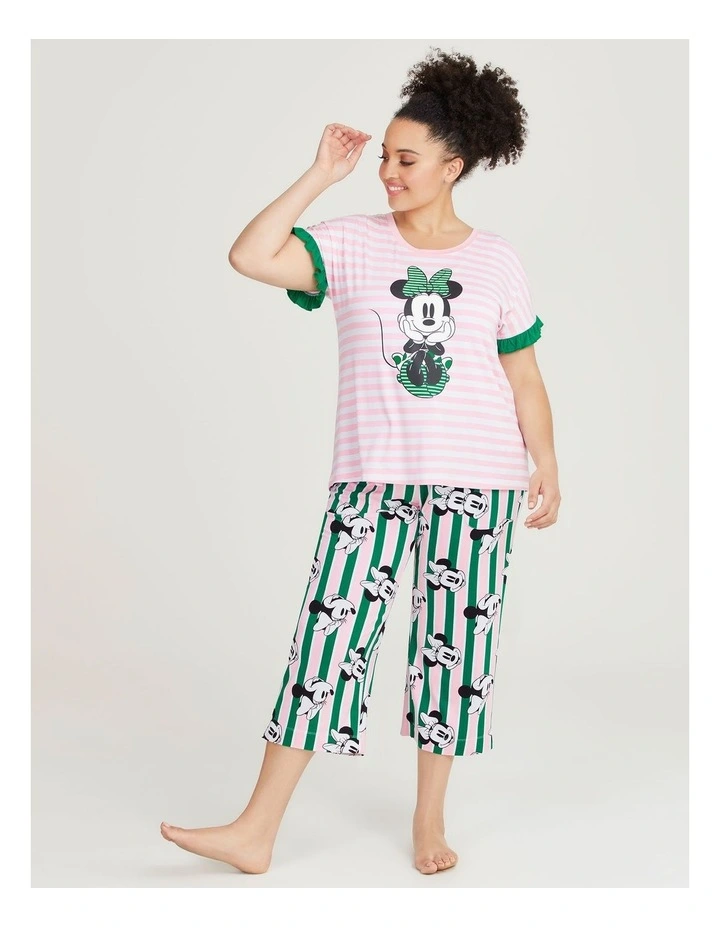 Taking Shape Minnie Mouse Pyjama Top in Stripe | MYER