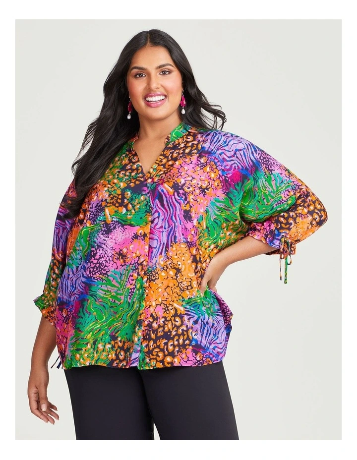 Taking Shape Natural Jungle Lucia Top in Print | MYER