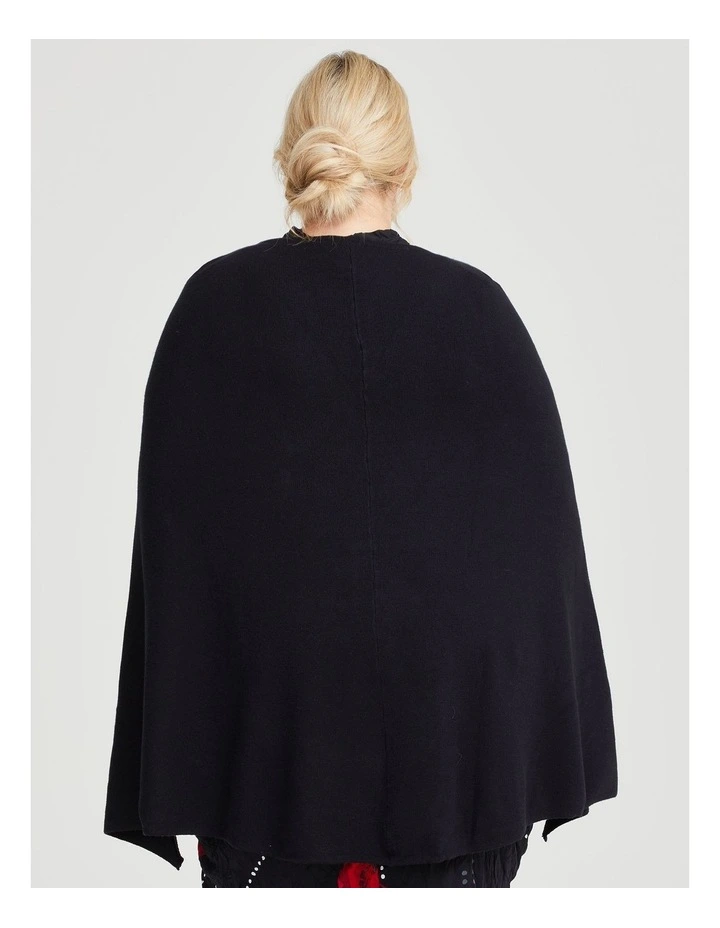 Taking Shape Winter By Your Side Cape in Black | MYER