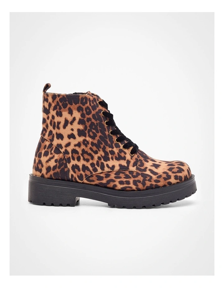 Taking Shape Animal Lace Up Boot in Animal | MYER