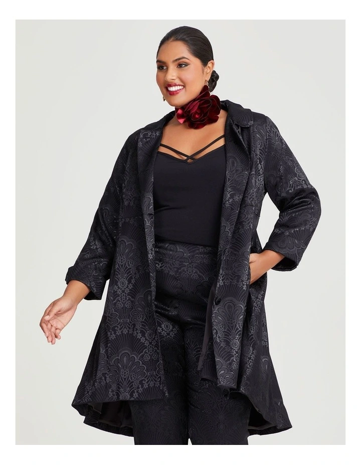 Taking Shape Tully Jacquard Opera Jacket in Black | MYER
