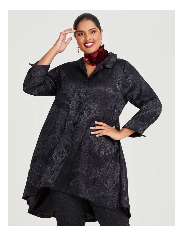 Taking Shape Tully Jacquard Opera Jacket in Black | MYER
