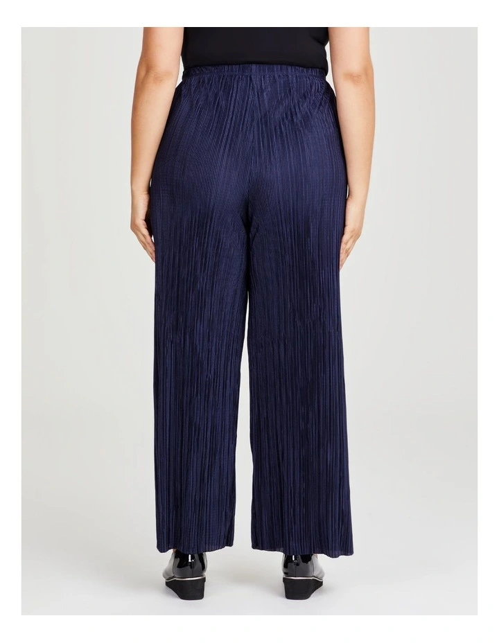 Taking Shape Pretty Pleat Long Pant in Dark Indigo | MYER
