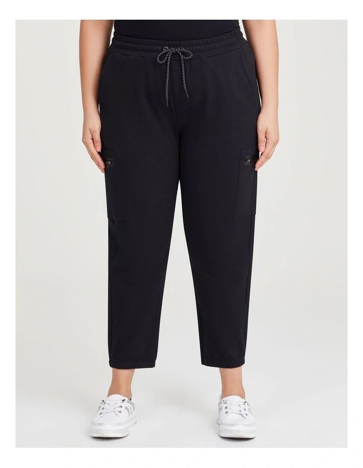 Taking Shape Active Cargo Pocket Pant in Black | MYER