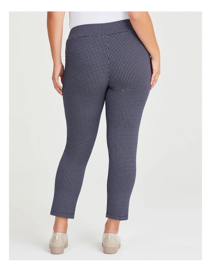 Taking Shape Textured Geo Pant in Dark Indigo | MYER