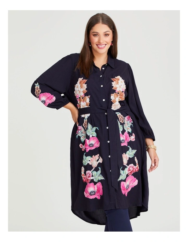 Taking Shape Natural Bouquet Patchwork Shirt In Print | MYER
