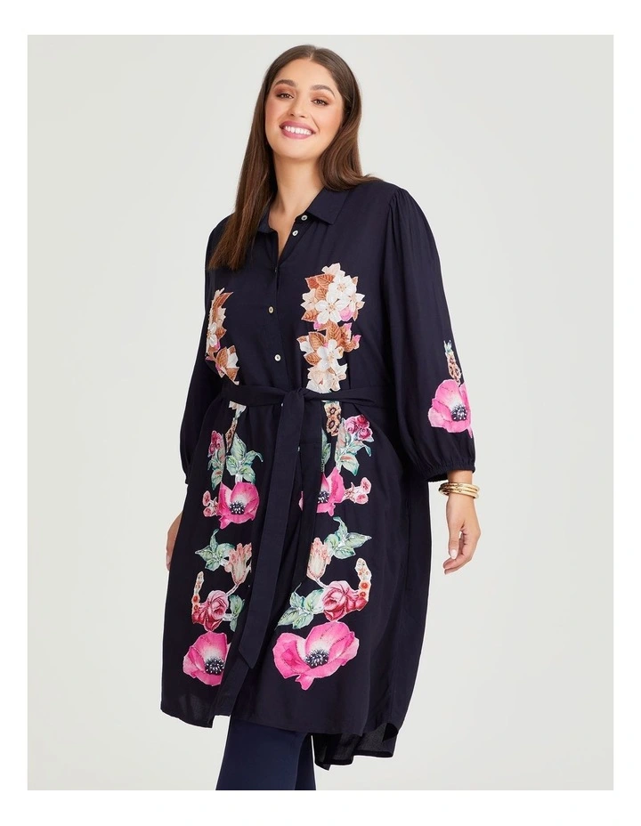 Taking Shape Natural Bouquet Patchwork Shirt In Print | MYER