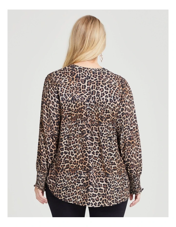 Taking Shape Natural Leopard Shirt in Print | MYER