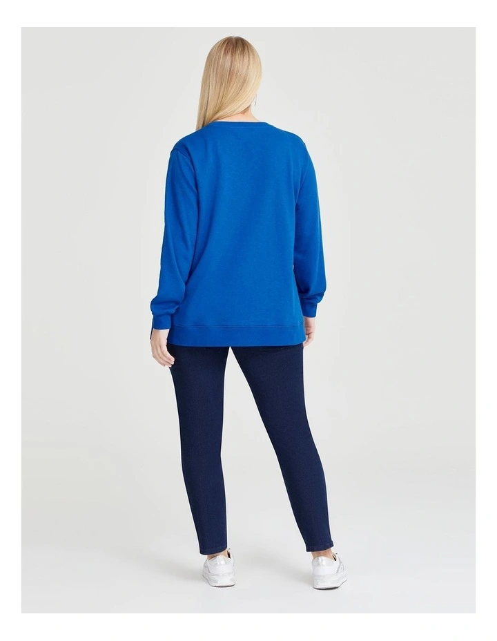 Taking Shape Boyfriend Tunic Sweat in Cobalt | MYER