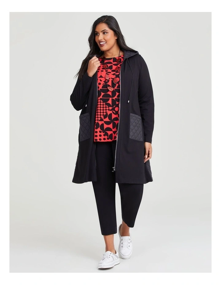 Taking Shape Natural Scarlet Top in Red/Black | MYER