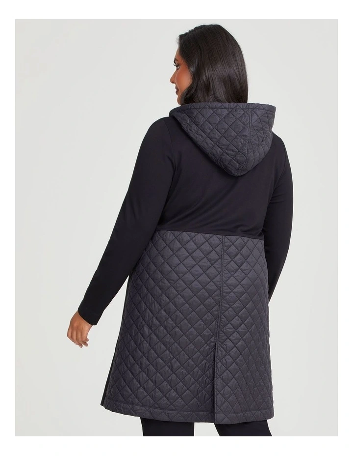 Taking Shape Ponte Quilted Ohara Jacket in Black | MYER