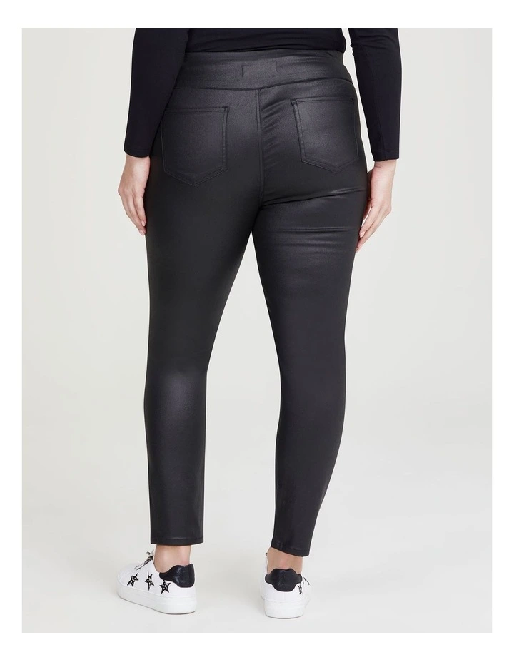 Taking Shape The Muse Coated Slim Jean in Black | MYER