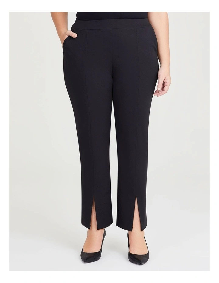 Taking Shape Tuxedo Flared Split Pant In Black | MYER