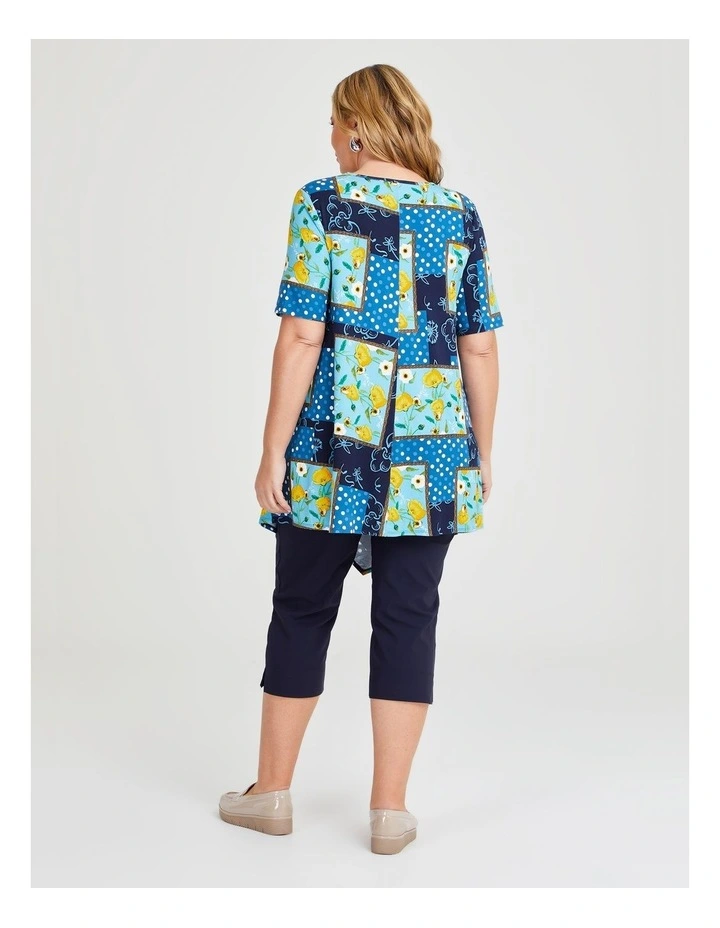 Taking Shape Printed Natural Top in Print | MYER