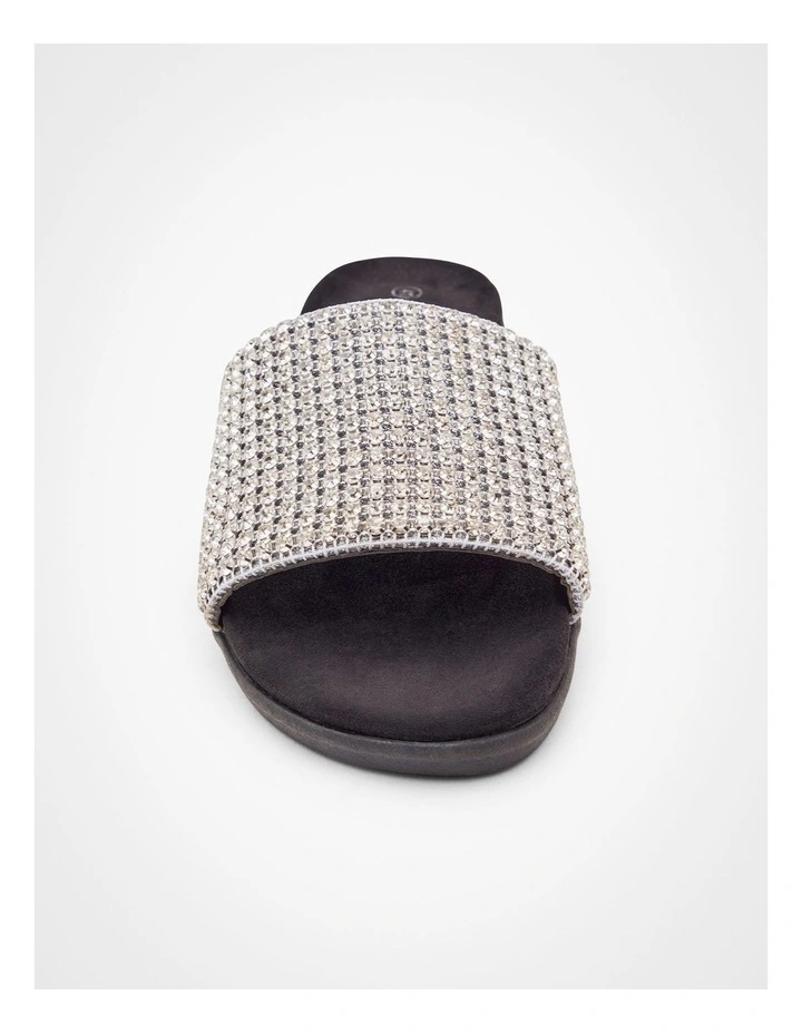Taking Shape Bling Flex Wedge Slide in Black | MYER