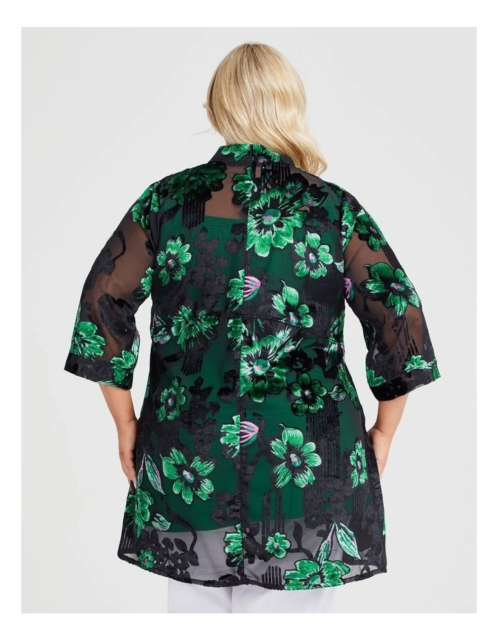 Taking Shape Floral Devore Cardigan in Print | MYER