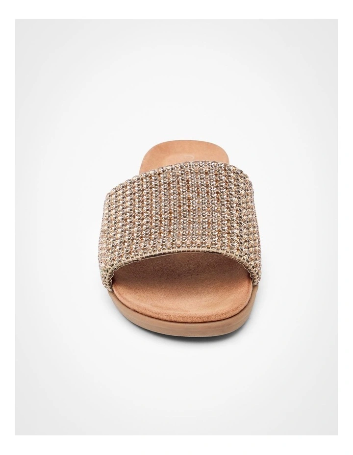 Taking Shape Bling Flex Wedge Slide in Gold | MYER